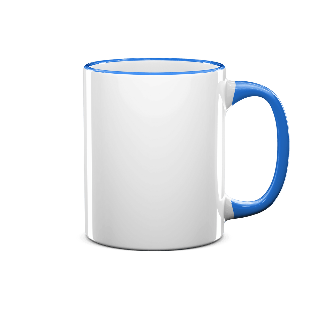 11 oz Rim & Handle Colored Mug - Cambridge Blue – Blank Sublimation Mugs