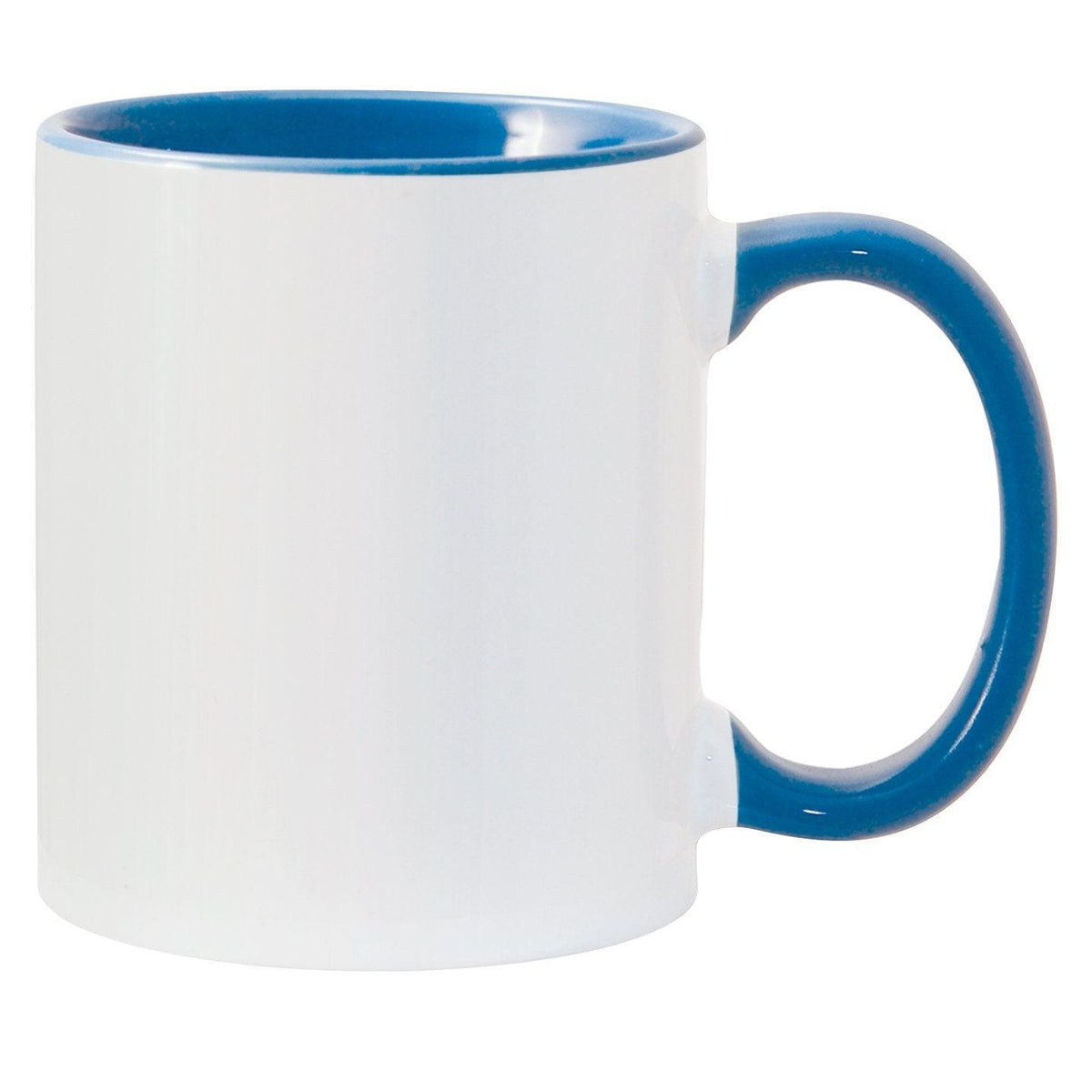 11 oz Inner & Handle Colored Mug - Cambridge Blue – Blank Sublimation Mugs